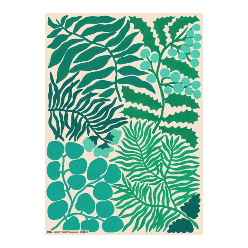 Christmas Greenery Gift Wrap Sheet – The Paper Place