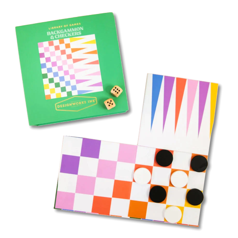 Backgammon & Checkers Tabletop Game – The Paper Place